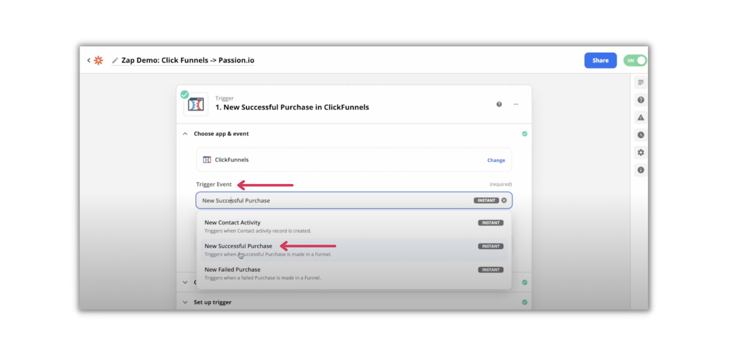 How to connect an external checkout page via Zapier?